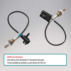 O2 Oxygen Sensor Upstream Downstream 4Pcs Compatible with Chevy Suburban GMC Sierra & More Replaces# 234-4012, 234-4018