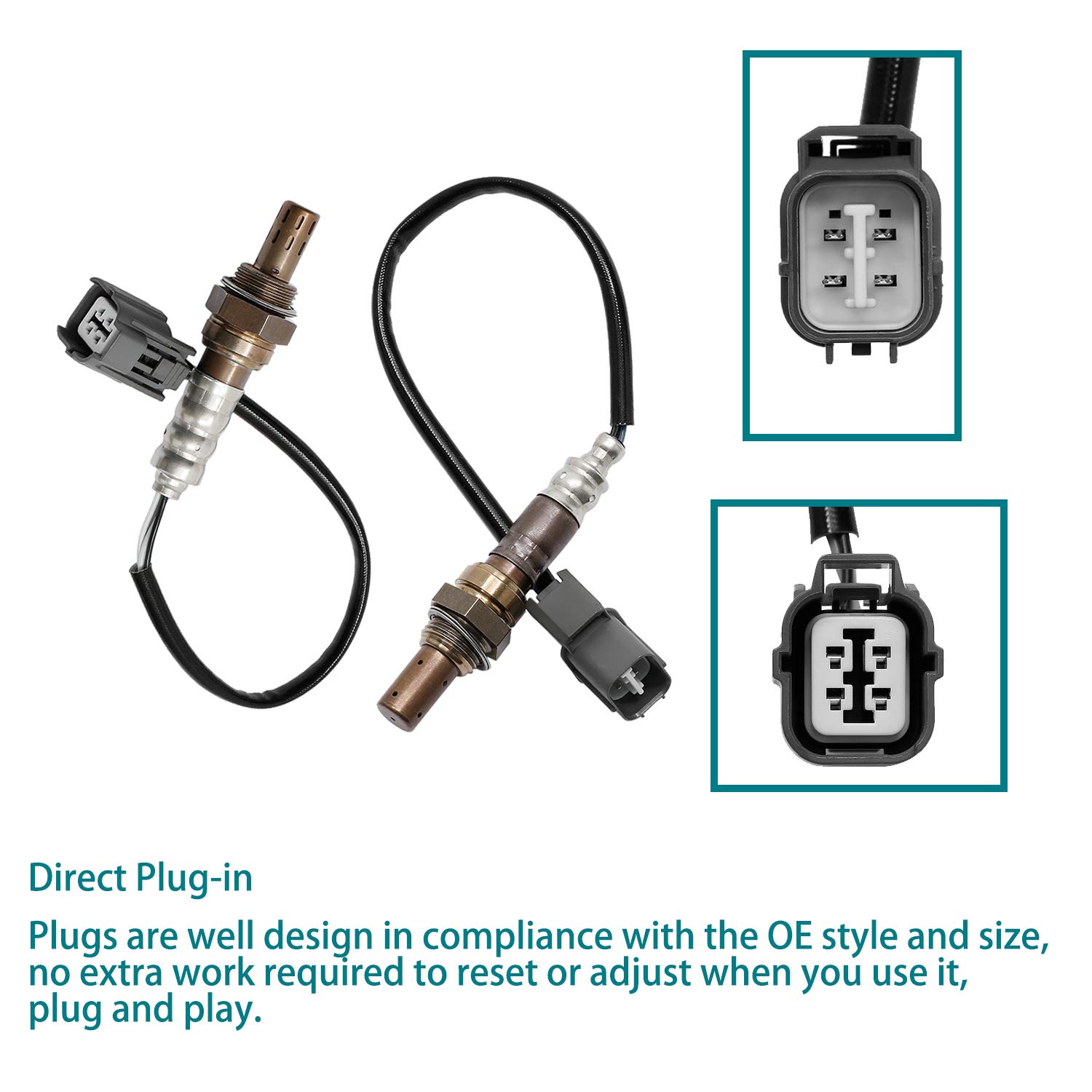 O2 Oxygen Sensor Upstream Downstream 2Pcs Compatible with Honda CR-V Replaces# 234-9005, 234-4125