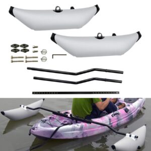 hxsd water sports kayak pvc inflatable outrigger float with arms rod kayak boat fishing standing float stabilizer system kit