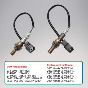 O2 Oxygen Sensor Upstream Downstream 2Pcs Compatible with Honda CR-V Replaces# 234-9005, 234-4125