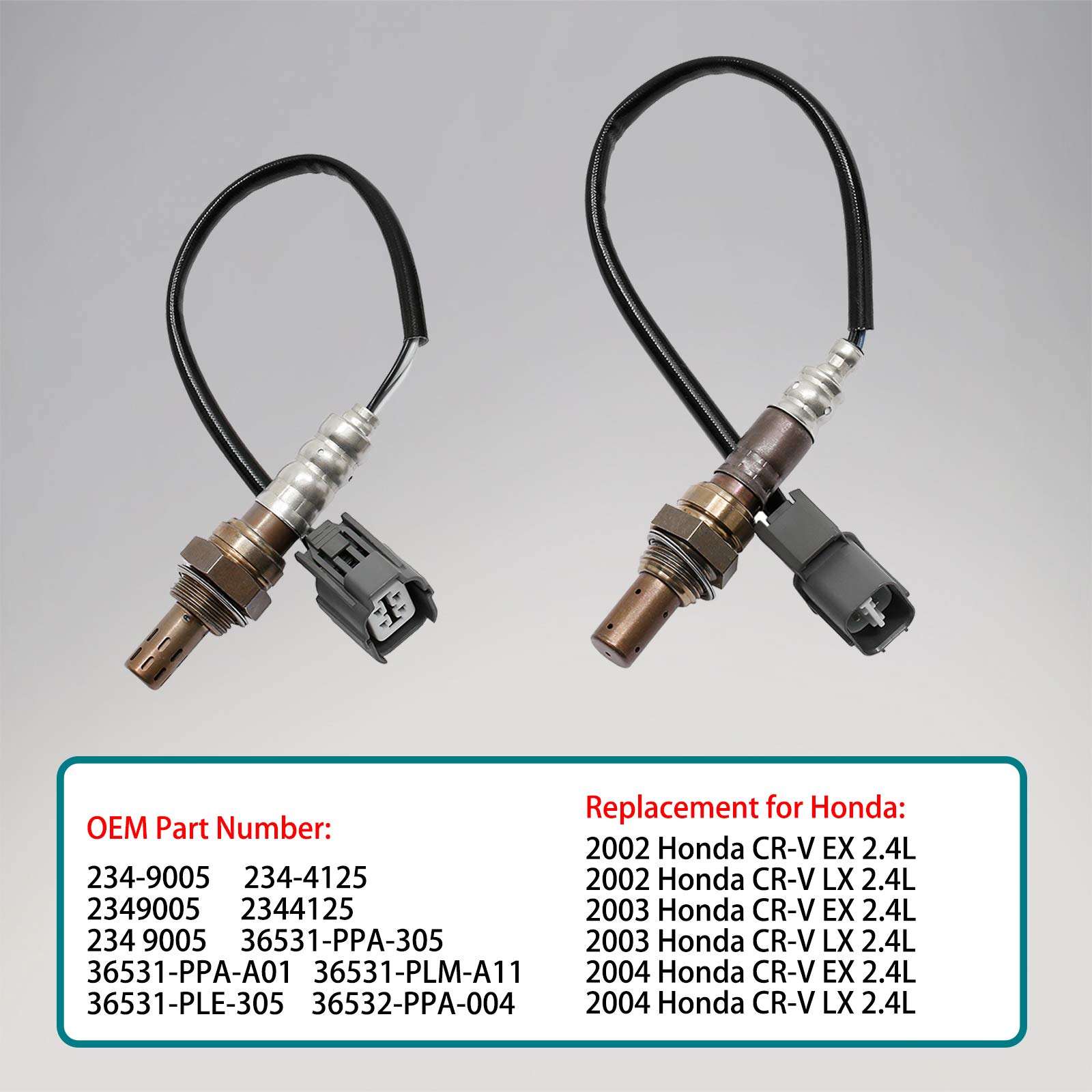 O2 Oxygen Sensor Upstream Downstream 2Pcs Compatible with Honda CR-V Replaces# 234-9005, 234-4125