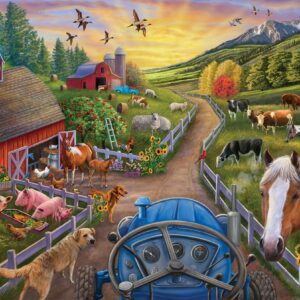 Ravensburger My First Farm 24 Piece Giant Floor Jigsaw Puzzle for Kids - 03076 - Every Piece is Unique, Pieces Fit Together Perfectly