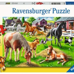 Ravensburger Happy Horses 60 Piece Jigsaw Puzzle for Kids - 05175 - Every Piece is Unique, Pieces Fit Together Perfectly