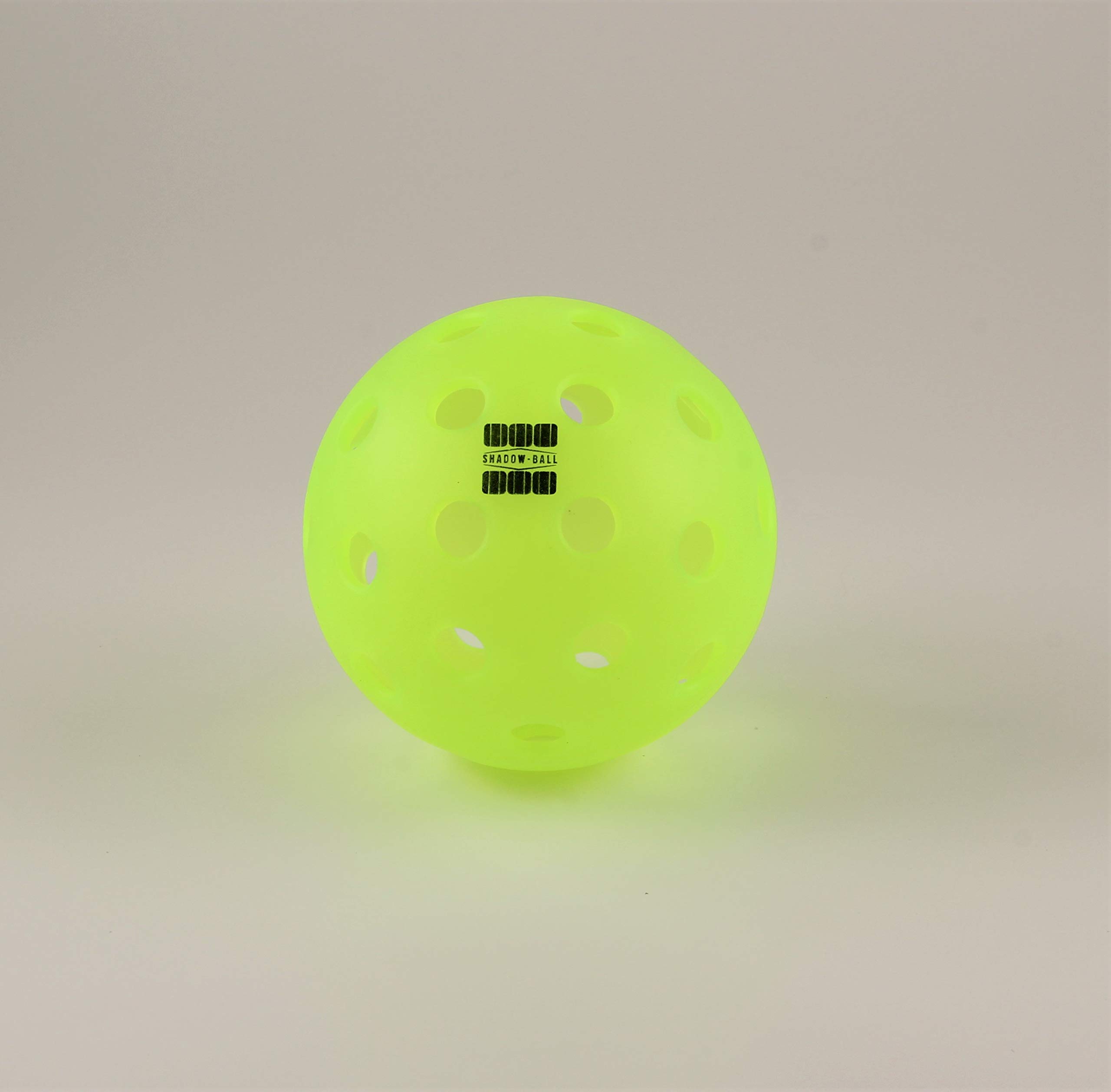 Shadow Ball Glow in The Dark Pickleballs, 4 Pack Pickleballs, Pickleball Outdoor Balls, USAPA Standard Pickle Balls, Charging Flashlight Included