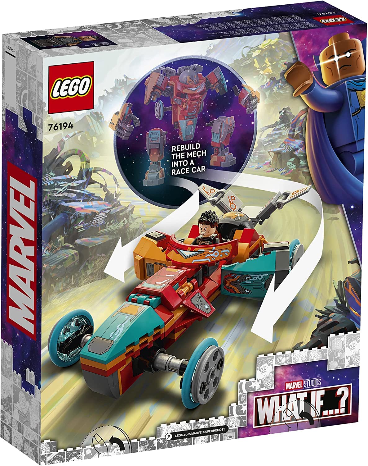 LEGO Marvel Tony Stark’s Sakaarian Iron Man 76194 Building Kit; Great Gift for Young Super Heroes Aged 8+; New 2021 (369 Pieces)