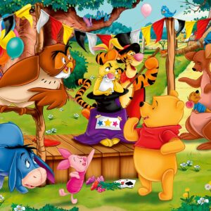 Ravensburger Disney Winnie The Pooh Magic Show - 60 Piece Jigsaw Puzzle for Kids | Unique, Perfectly Fitting Pieces | Durable, Colorful, Glare-Free | Ideal for Ages 4-8 | FSC-Certified Materials