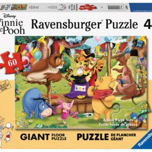 Ravensburger Disney Winnie The Pooh Magic Show - 60 Piece Jigsaw Puzzle for Kids | Unique, Perfectly Fitting Pieces | Durable, Colorful, Glare-Free | Ideal for Ages 4-8 | FSC-Certified Materials