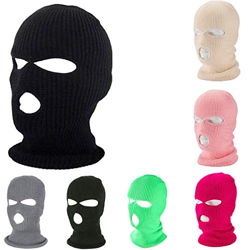 Balaclava Face Mask 3-Hole for Cold Weather, Winter Ski Mask for Men and Women Thermal Cycling Mask MK3 V-999