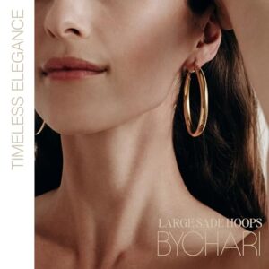 BYCHARI Large Sade Hoops