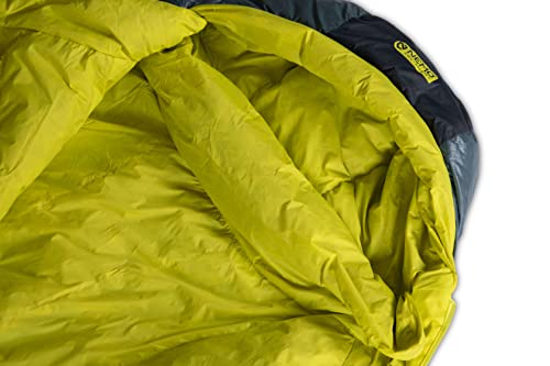 Nemo Kayu | Men's 30 Degree Down Sleeping Bag, Fortress/Lumen, Long