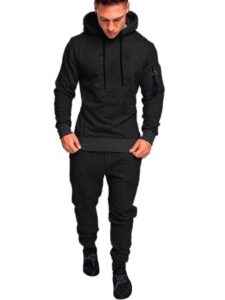 insenver men’s sweatsuits set 2 piece hoodie outfit jogging tracksuits for men casual athletic long sleeve pullover suit set