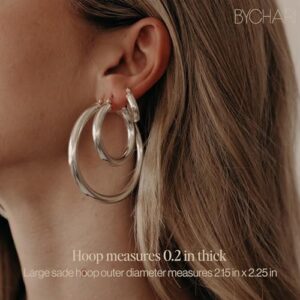 BYCHARI Large Sade Hoops