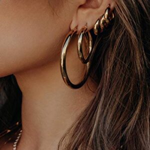 BYCHARI Large Sade Hoops