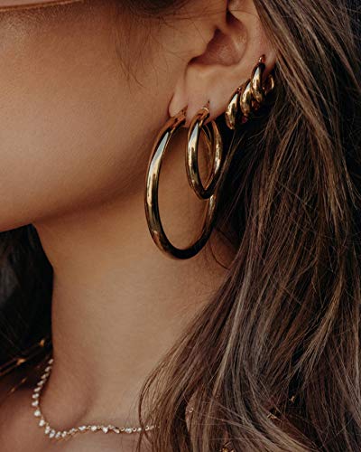 BYCHARI Large Sade Hoops