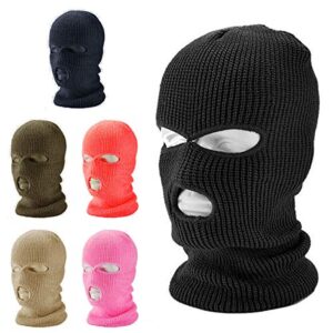 Balaclava Face Mask 3-Hole for Cold Weather, Winter Ski Mask for Men and Women Thermal Cycling Mask MK3 V-999