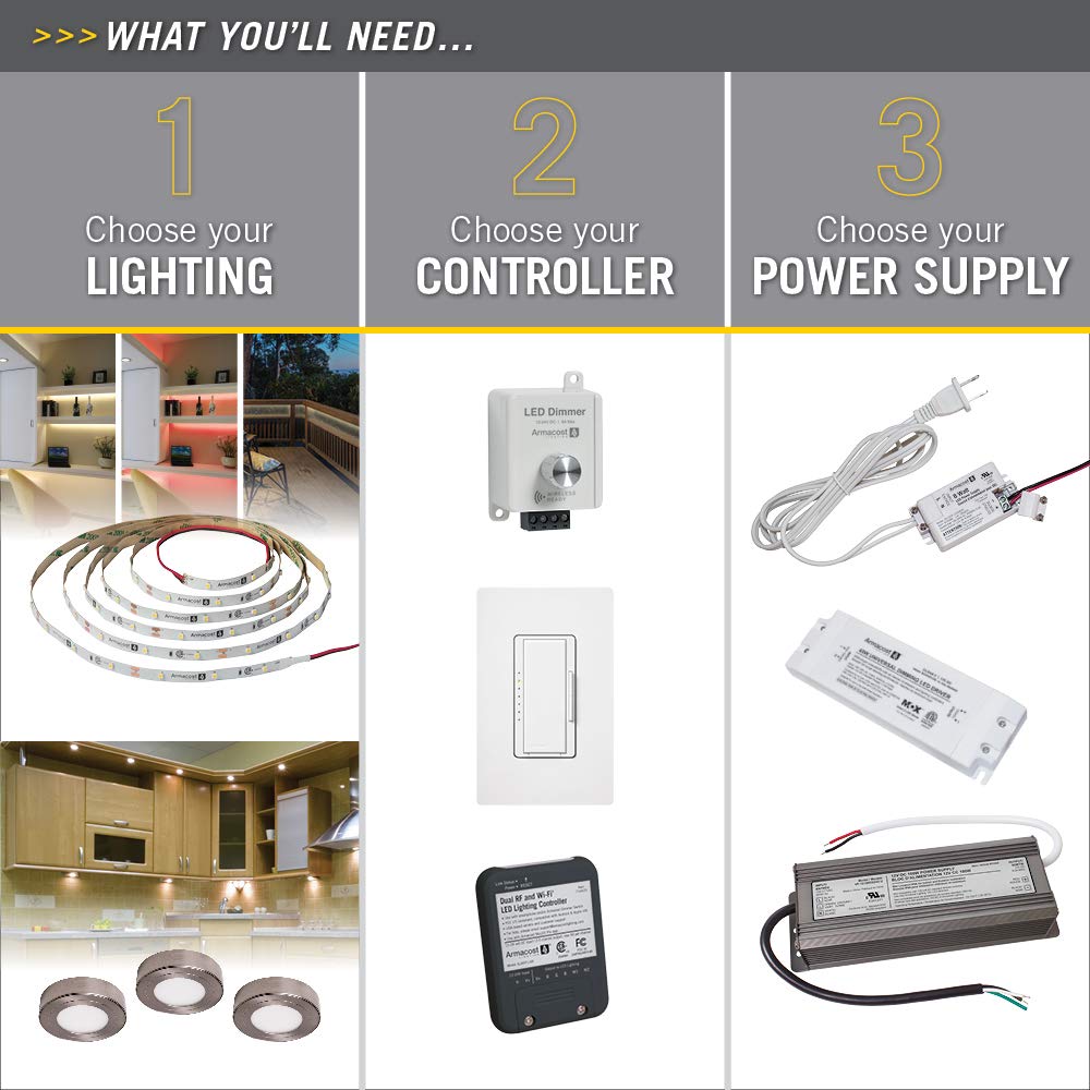 Armacost Lighting 810600 12 Volt LED Power Supply, 60 Watt, White