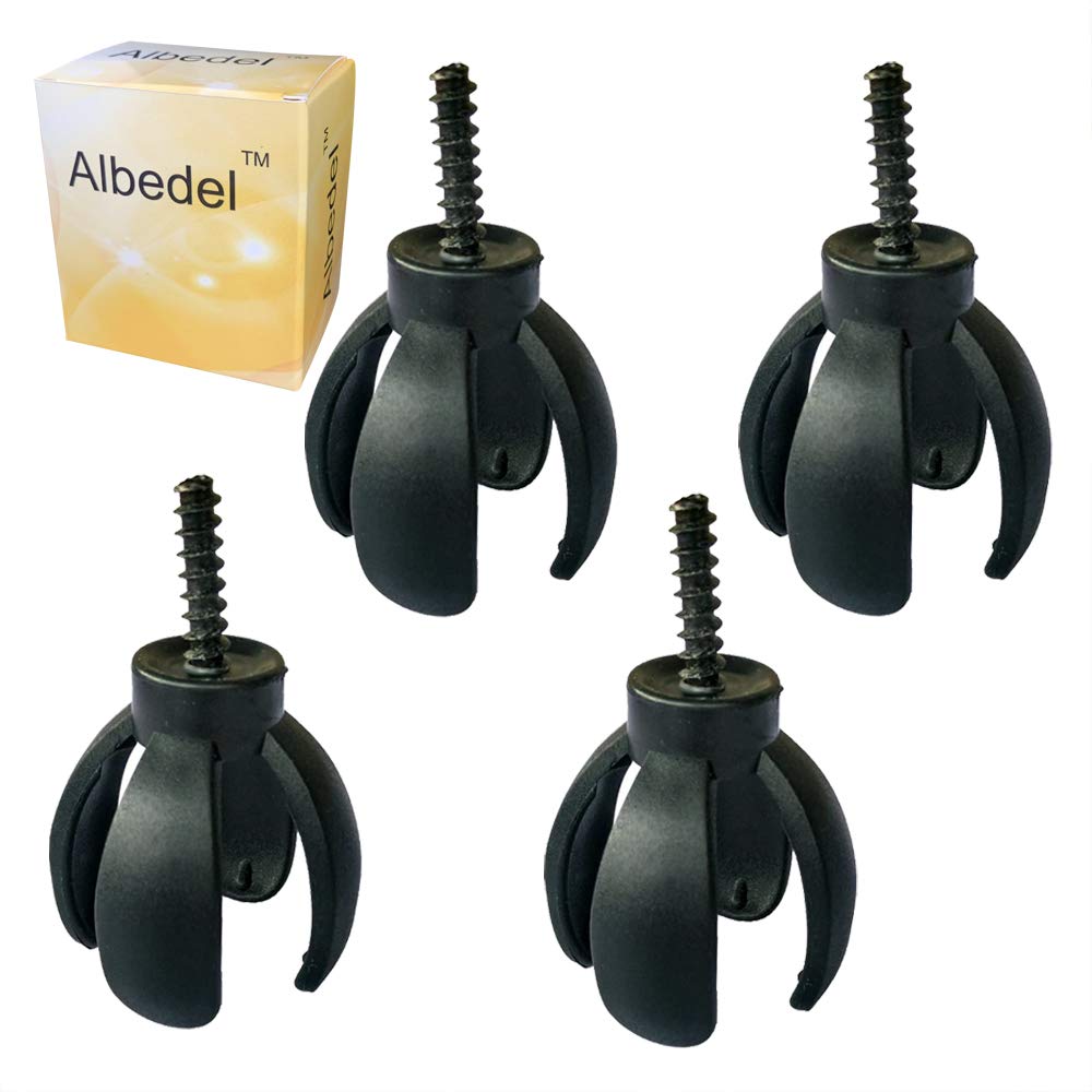 Albedel 4 x 4-Prong Golf Ball Retriever Grabber Pick Up Back Saver Claw Put On Putter Grip