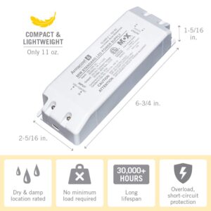 Armacost Lighting 810600 12 Volt LED Power Supply, 60 Watt, White