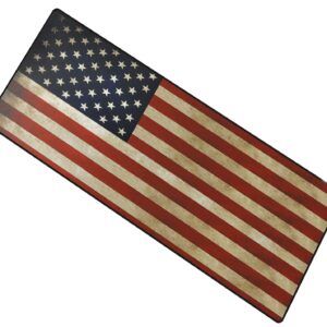 Gun Cleaning Mat Rifle Large 37" x 15.8" of American Flag - Non Slip Backed Waterproof and Oil Resistant with Stitched Edges（ 37" x 15.8"）