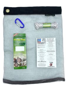 ratsack camping bag bundle - ultralight rodent proof dry bag for backpacking - bear bag food storage for camping with coghlans odor proof & waterproof bag, survival utility rope and carabiner (medium)