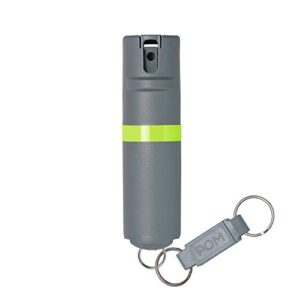 POM Pepper Spray Flip Top Keychain - Maximum Strength OC Spray Self Defenes - 25 Bursts, 10ft Range - Accurate Stream Pattern