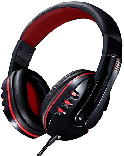 Raxinbang Headset Headphones Microphone Computer Game Headphones in-line Headphones for PS4 Bilateral Headphones Adjustable Anti-Noise Microphone