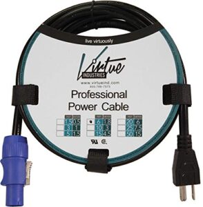 | 6 foot professional compatible edison (male) to power cable