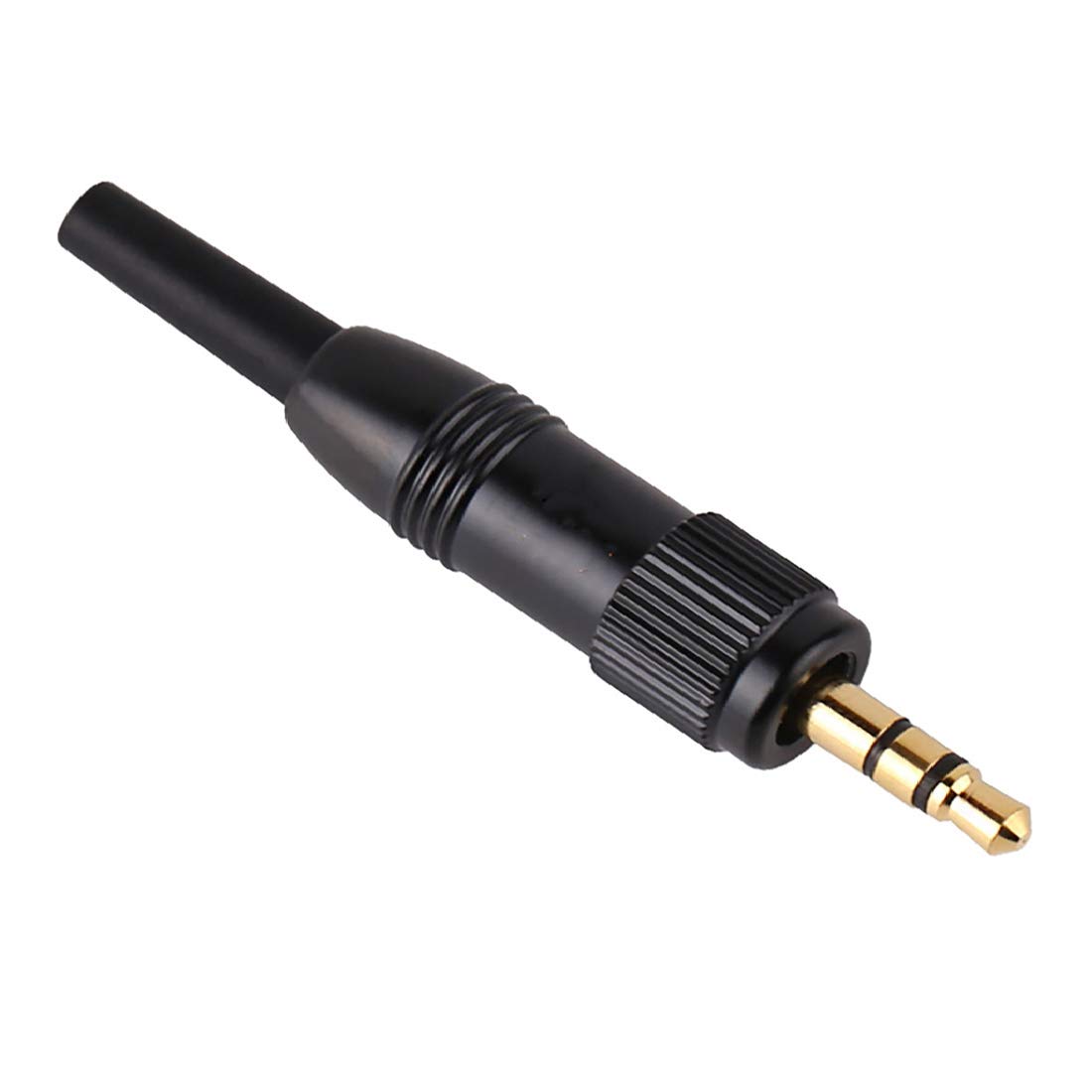 CANFON 3.5mm (1/8 Inch) TRS Male Screw Lock Stereo DIY Connector Audio Adapter Compatible with Sennheiser Sony Saramoinc BOYA Comica Lavalier Microphone(4mm)