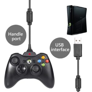 Charger for Xbox 360 Controller, USB Charging Cable Compatible with Microsoft Xbox 360 Slim Controllers Game