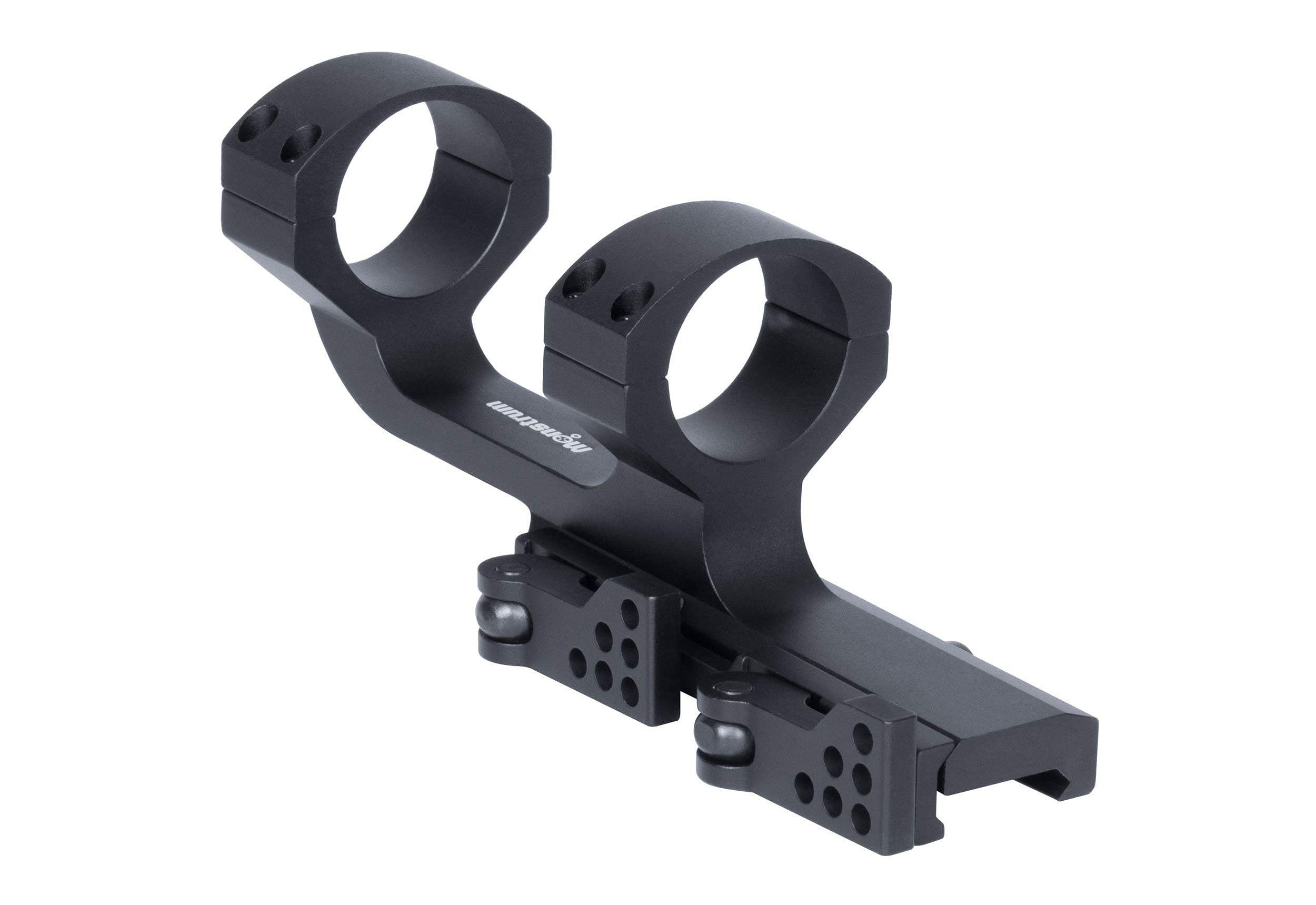 Monstrum 3-9x32 AO Rifle Scope with Illuminated Range Finder Reticle and Parallax Adjustment | ZR252 Quick Release Scope Mount | Bundle