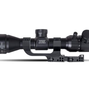 Monstrum 3-9x32 AO Rifle Scope with Illuminated Range Finder Reticle and Parallax Adjustment | ZR252 Quick Release Scope Mount | Bundle