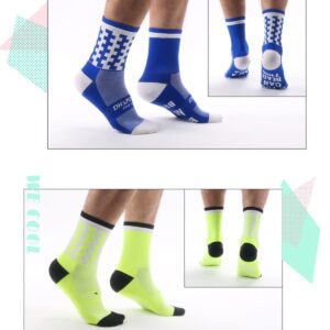 GuaziV Cycling Socks for Men & Women，Colorful Compression Hiking Socks Running Socks for Travelling, Walking, Climbing