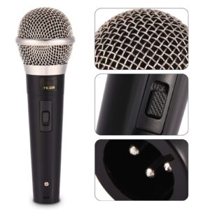 Karaoke Microphone, Dynamic Vocal Microphone for Speaker, Handheld Professional Wired Dynamic Microphone Clear Voice for Karaoke Vocal Music