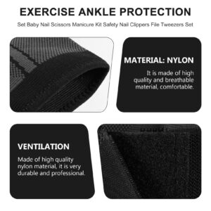 2pcs Compression Strap Ankle Support Suet Holder Cleat Athletic Supporters for Men Ankle Foot Brace Ankle Support Socks Ankle Ankle Sleeve Wrapping Tape Man Nylon Elastic