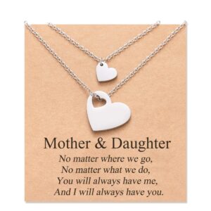 manven mother's day gift ideas, mothers day gifts for mom mother daughter necklace daughter gift from mom matching mommy and me jewelry gifts for mom daughter