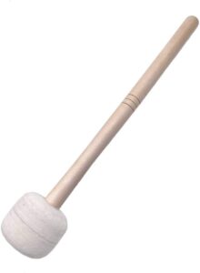 jiayouy 14.17" bass drum mallet stick timpani mallets wool felt head & wood handles drum stick percussion instrument band accessory 1pcs