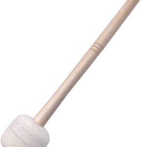 Jiayouy 14.17" Bass Drum Mallet Stick Timpani Mallets Wool Felt Head & Wood Handles Drum Stick Percussion Instrument Band Accessory 1Pcs