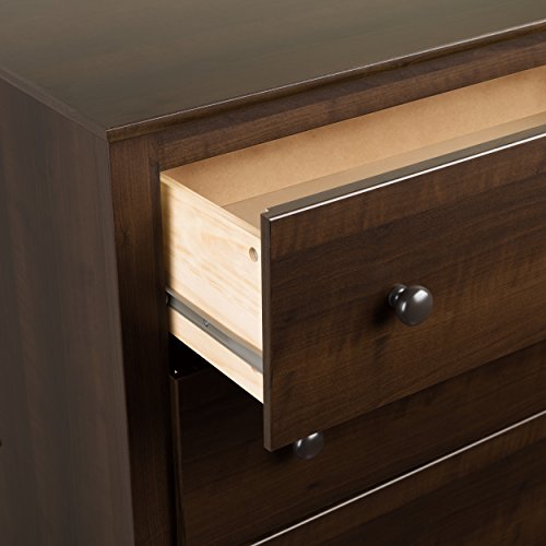 Prepac Astrid 6 Drawer Tall Chest, Espresso & Fremont 5 Drawer Chest, Espresso Brown