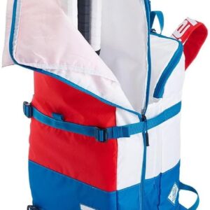 Babolat EVO 3 + 3 Tennis Backpack (White/Blue/Red)