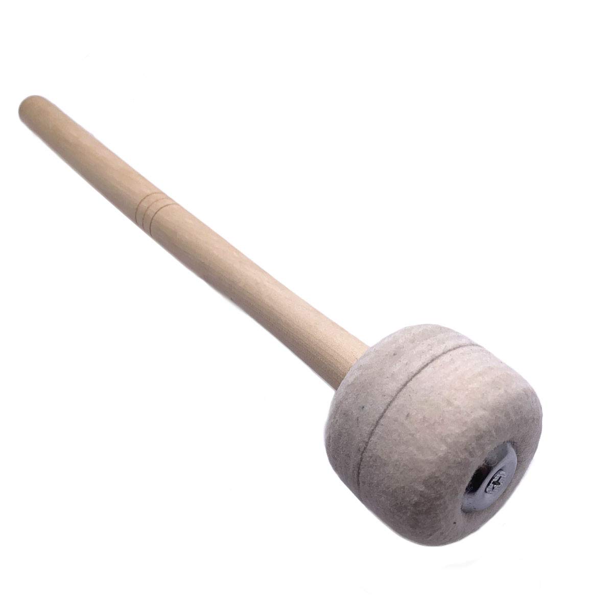 Jiayouy 14.17" Bass Drum Mallet Stick Timpani Mallets Wool Felt Head & Wood Handles Drum Stick Percussion Instrument Band Accessory 1Pcs