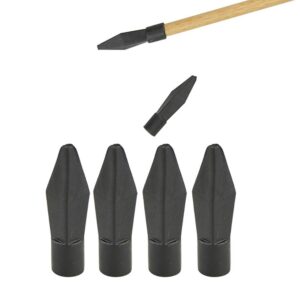 ccHuDE 25 Pcs Soft Rubber Practice Arrowhead Safety Glue On Target Arrow Tips for Shooting Practice Hunting Game