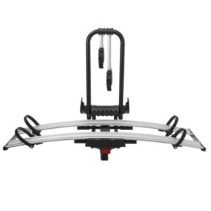 omac auto accessories foldable bike rack hitch mounted | 2 bicycle carrier racks adjustable hitches suitable for electric bikes and fat bikes