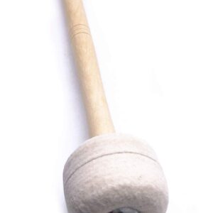 Jiayouy 14.17" Bass Drum Mallet Stick Timpani Mallets Wool Felt Head & Wood Handles Drum Stick Percussion Instrument Band Accessory 1Pcs