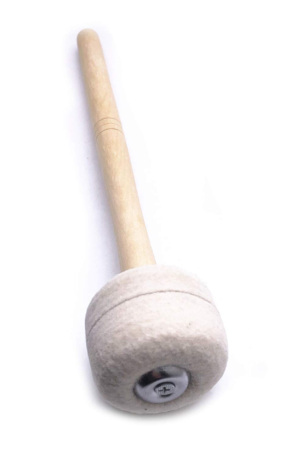 Jiayouy 14.17" Bass Drum Mallet Stick Timpani Mallets Wool Felt Head & Wood Handles Drum Stick Percussion Instrument Band Accessory 1Pcs