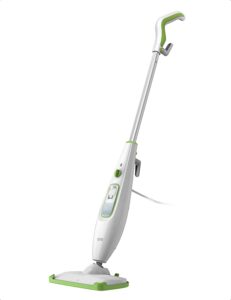 toppin steam mop - 23ft power cord and 380ml water tank, 3 steam levels, steam mop with 2 steam mop pads, lightweight steam cleaner for hardwood floor, marble, laminate, tile