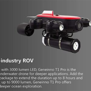 200M Underwater Drone ROV Robot with 4K UHD Action Camera Remote Control Shooting Under Water Camera Unmanned Submarine for Diving Fishing (200m)