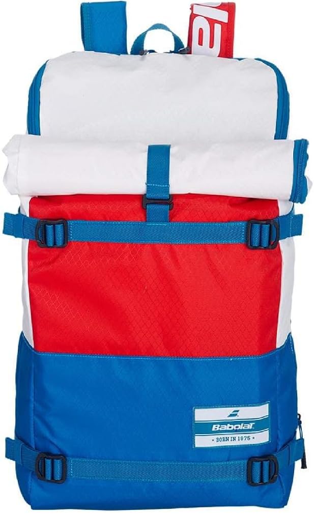 Babolat EVO 3 + 3 Tennis Backpack (White/Blue/Red)