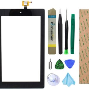 Original Touch Screen Digitizer Replacement for Amazon Kindle Fire Tablet 7" 9th Gen 2019 M8S26G +Tools (NO Include LCD)