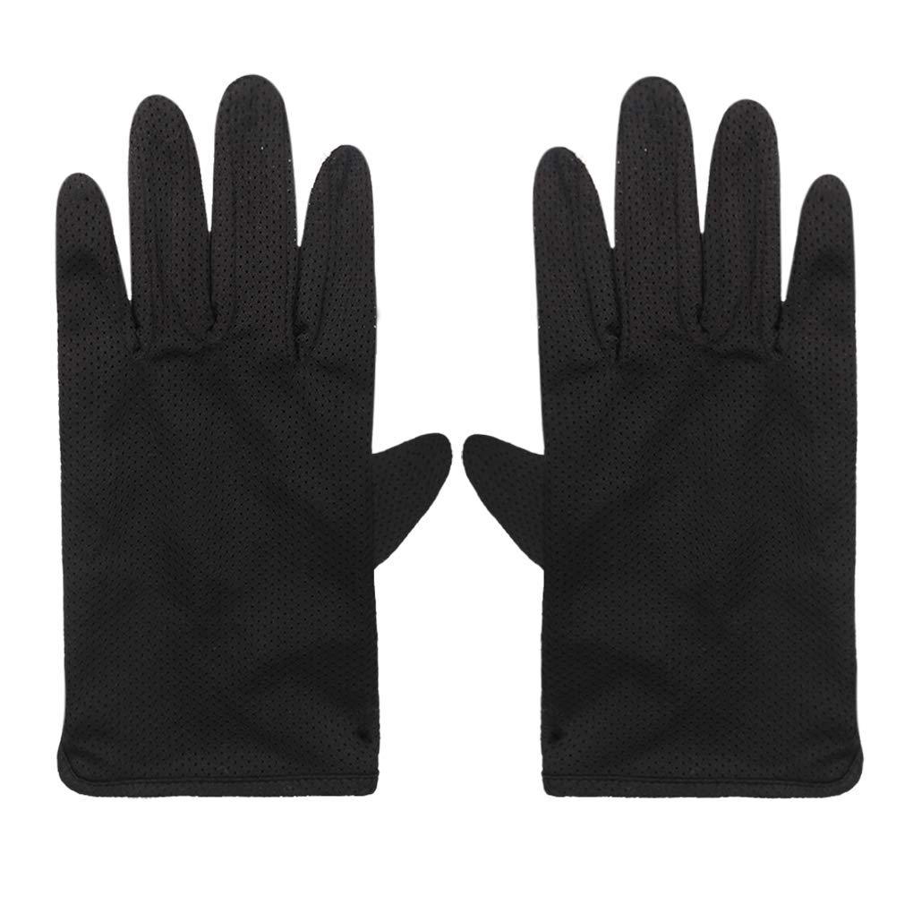 Men UV Protection Cycling Glove Touchscreen Driving Glove Cotton Non-Slip Riding Mittens Breathable Sunblock Full Finger Glove