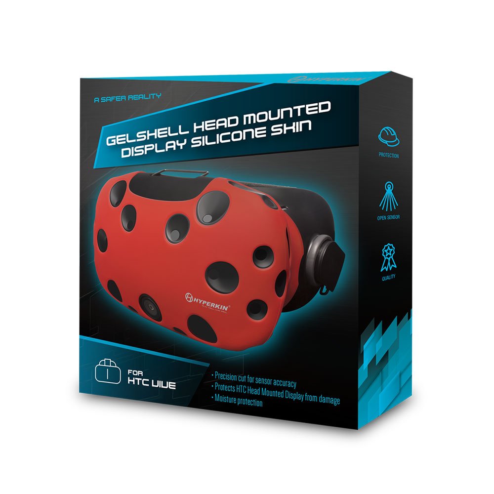 Hyperkin GelShell Headset Silicone Skin for HTC Vive (Green) & GelShell Headset Silicone Skin for HTC Vive (Red)